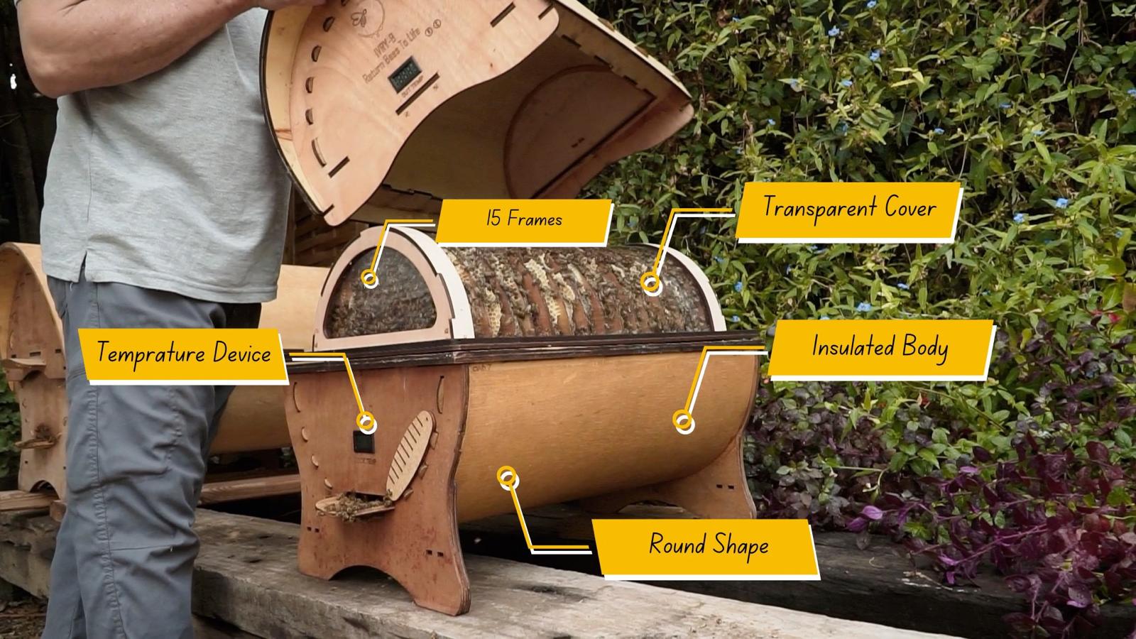 Ivry-B - Leading in Transparent and Round Beehives